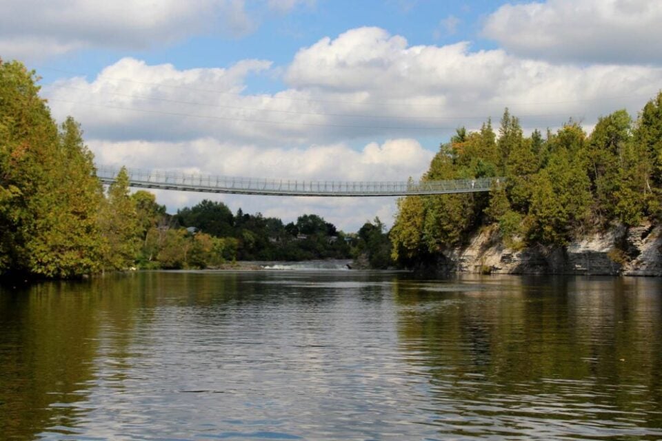 Paddling the Trent Severn Waterway near Campbellford, Ontario