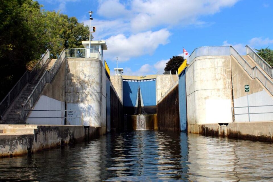 Paddling the Trent Severn Waterway near Campbellford, Ontario
