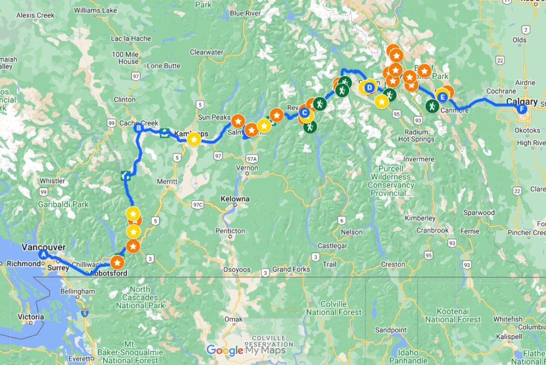 The Best Vancouver to Calgary Road Trip Routes: Highway 1 & Alternatives