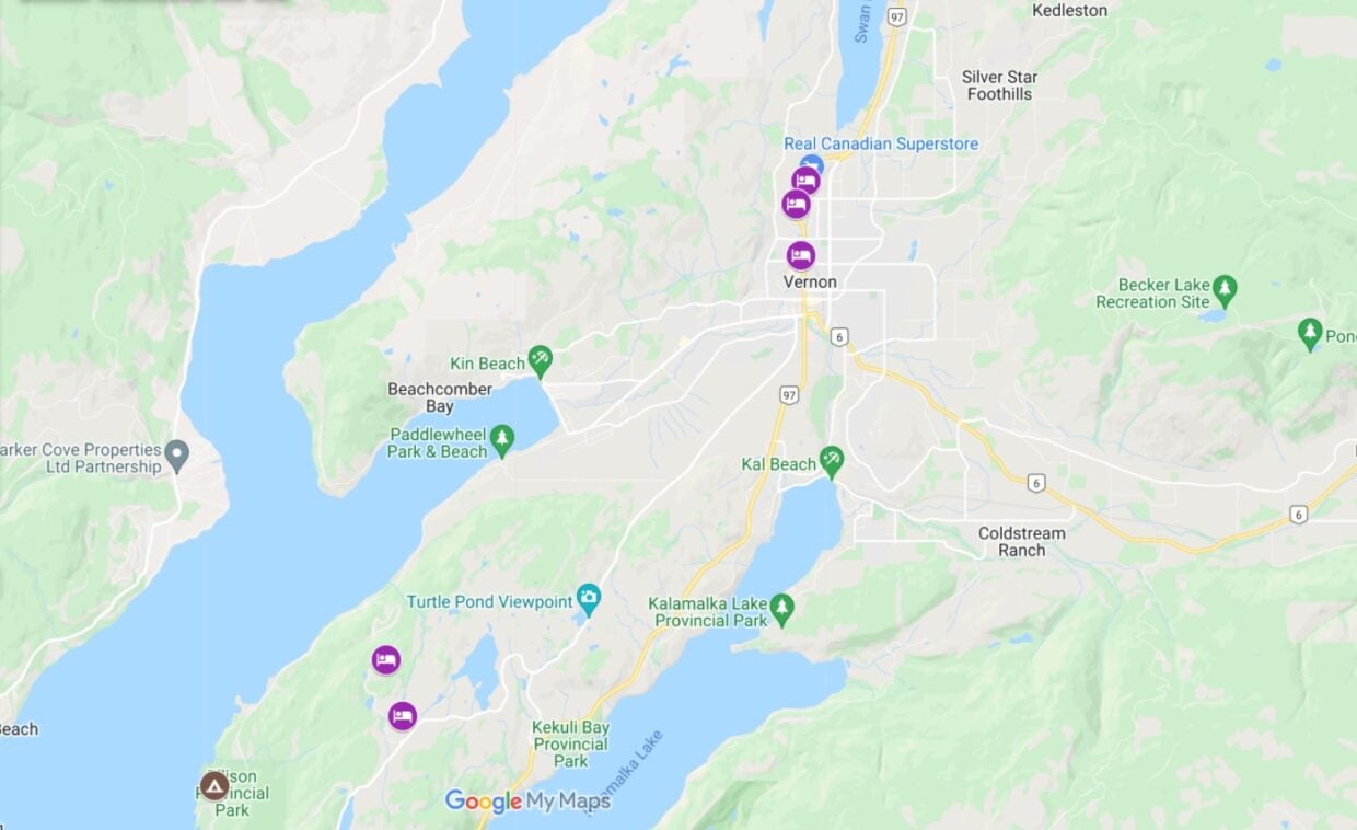 7 of the Best (Tried and Tested) Places to Stay in Vernon, BC