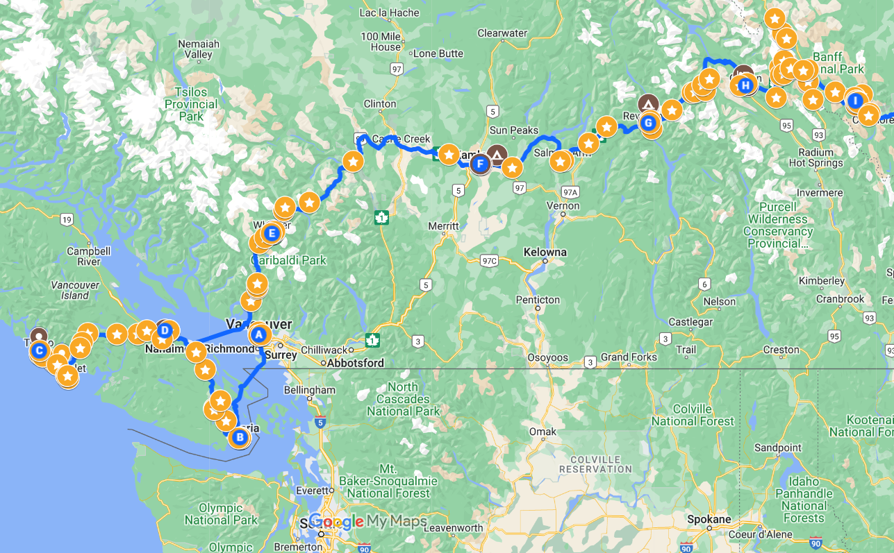 2 Week BC Coast and Rockies Road Trip: Detailed Itinerary + Map | Off ...