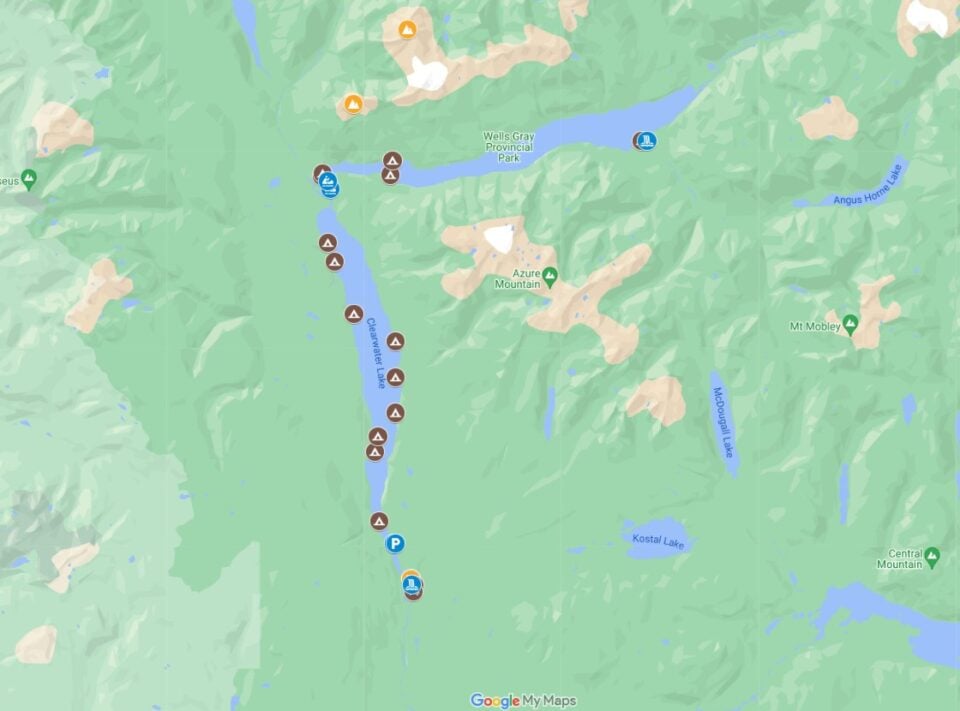 Clearwater Lake and Azure Lake, Wells Gray: Complete Canoe Trip Guide